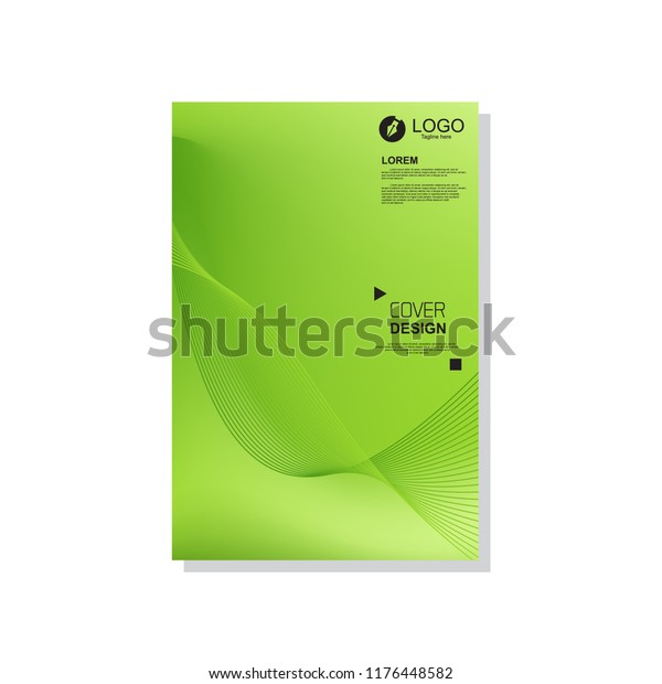 Green Cover Template Vector Brochure Flyer Stock Vector (Royalty Free ...