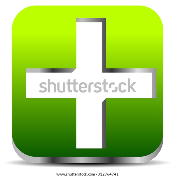 Green Cross Sign First Aid Healthcare Stock Vector (Royalty Free ...