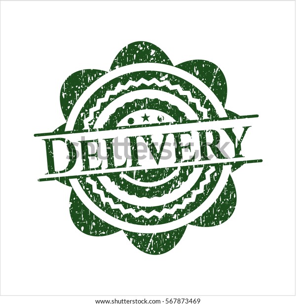 Green Delivery Distress Rubber Texture Stock Vector (Royalty Free ...