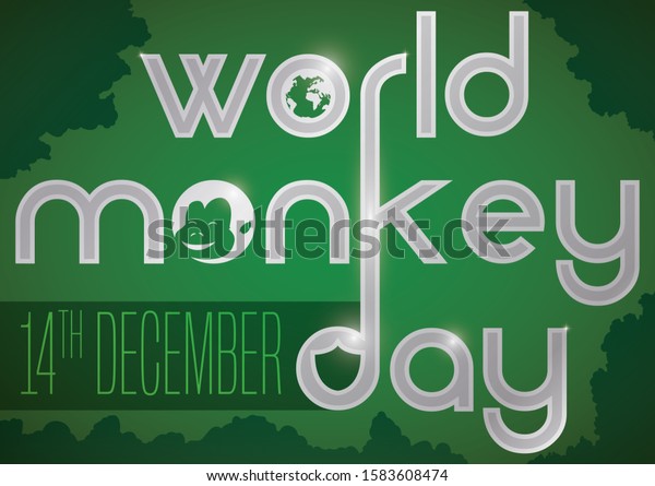 Green Design Smiling Chimp Face Globe Stock Vector (Royalty Free ...