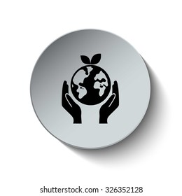 Save Tree Save Earth Icon Vector Stock Vector (Royalty Free) 1575662047