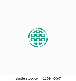 Green Earth Ring Abstract Logo Concept Stock Vector (Royalty Free ...