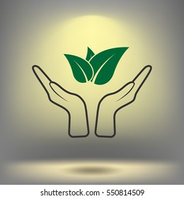 Green Eco Friendly Sign Vector Illustration Stock Vector (Royalty Free ...