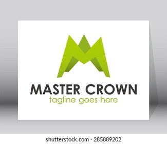 Green Ecology Master Crown King Logo Stock Vector (Royalty Free ...