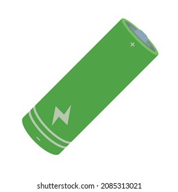 Green Electric Battery Emoji Vector Illustration Stock Vector (Royalty ...