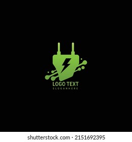 Green Electronic Technology Logo Design Vector Stock Vector (Royalty ...