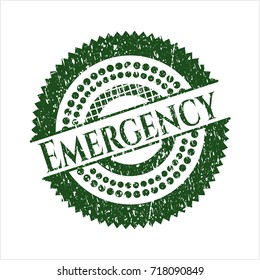Green Emergency Rubber Stamp Stock Vector (Royalty Free) 718090849 ...