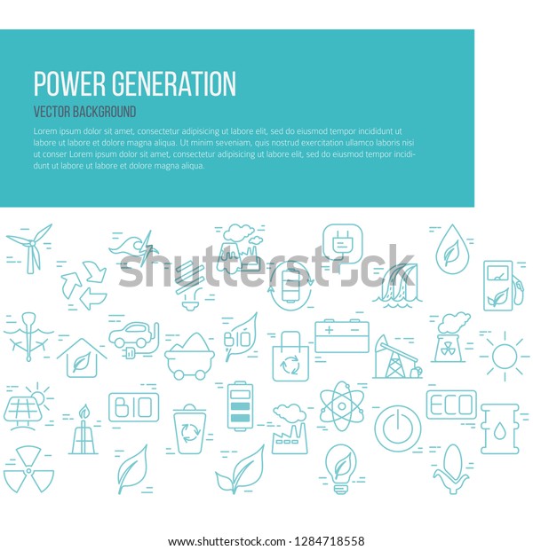 Green Energy Concept Vector Symbols Energy Stock Vector (Royalty Free ...