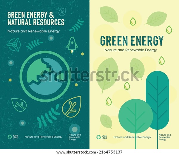 Green Energy Poster Design Vector Stock Vector (Royalty Free ...