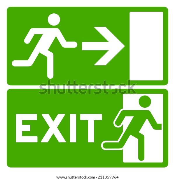 Green Exit Symbol