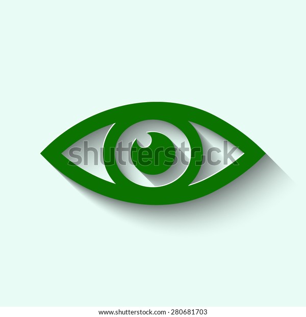 Green Eye Icon Vector Stock Vector (Royalty Free) 280681703 | Shutterstock