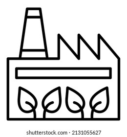 Green Factory Icon Vector Image Can Stock Vector (Royalty Free ...