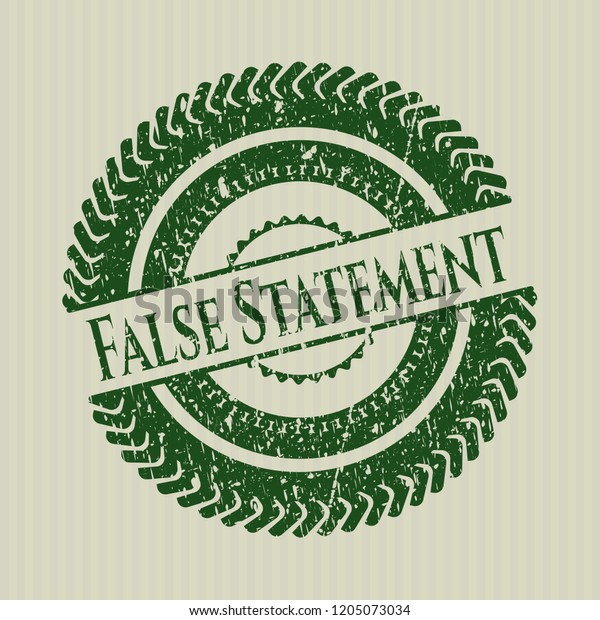 Green False Statement Rubber Seal Stock Vector (Royalty Free ...