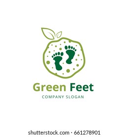 Green Feet Logo Stock Vector (Royalty Free) 661278901 | Shutterstock
