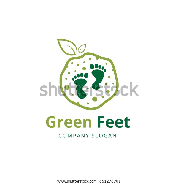 Green Feet Logo Stock Vector (Royalty Free) 661278901 | Shutterstock