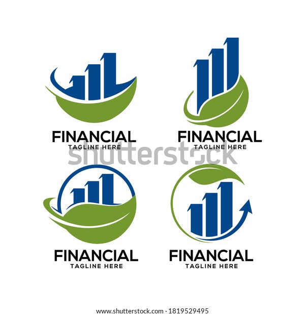 Green Finance Logo Design Vector Illustration Stock Vector (Royalty ...