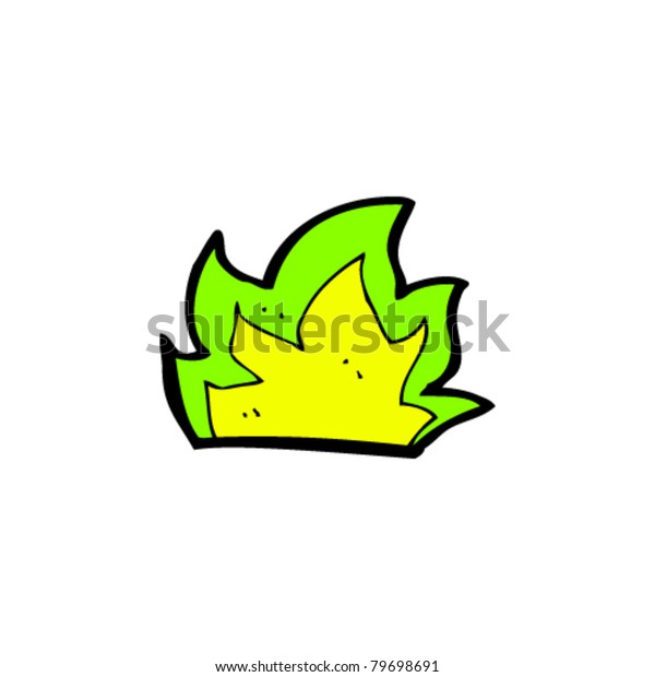 Green Fire Cartoon Stock Vector (Royalty Free) 79698691 | Shutterstock