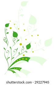 Green Floral Design Stock Vector (Royalty Free) 29227945 | Shutterstock