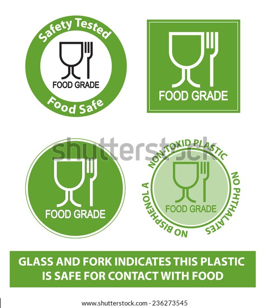 Green Food Grade Plastic Symbol Isolated Stock Vector (Royalty Free ...