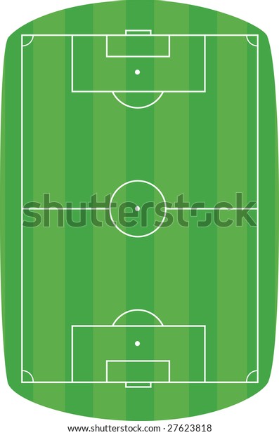 Green Football Field Background Vector Illustration Stock Vector ...