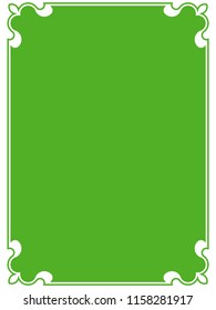 Green Frame Border Label Sign Vector Stock Vector (Royalty Free ...