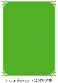 Green Frame Border Label Sign Vector Stock Vector (Royalty Free ...