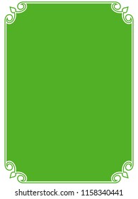 Green Frame Border Label Sign Vector Stock Vector (Royalty Free ...