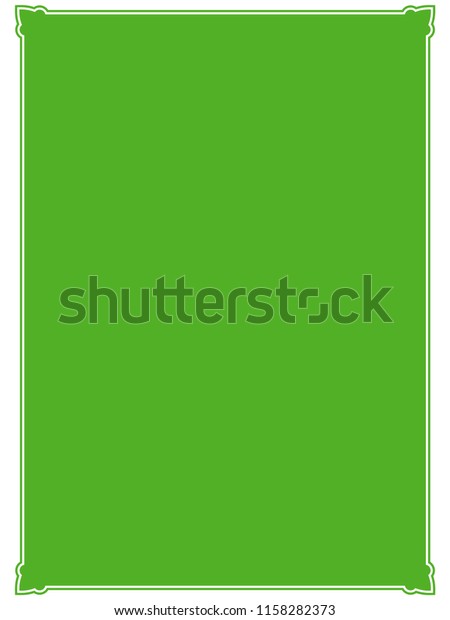 Green Frame Border Label Sign Vector Stock Vector (Royalty Free ...