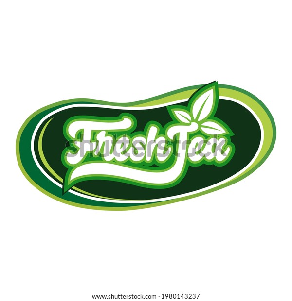 Green Fresh Tea Logo Sign Symbol Stock Vector (Royalty Free) 1980143237 ...