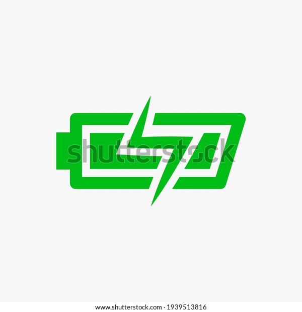 Green Full Battery Cell Charging Icon Stock Vector (Royalty Free ...
