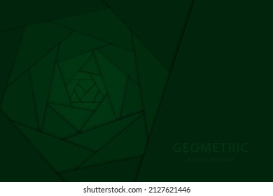 Green Geometric Background Vector Illustration Stock Vector (Royalty ...