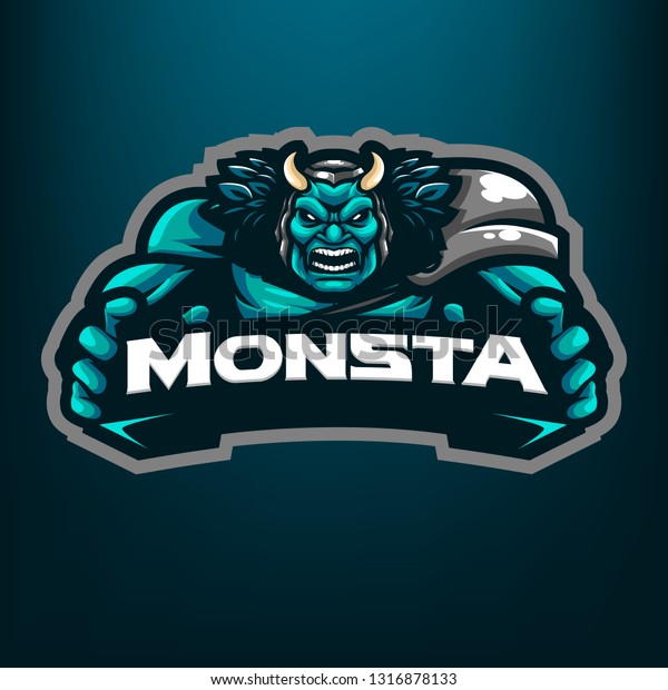 Green Giant Mascot Logo: vector de stock (libre de regalías) 1316878133 ...