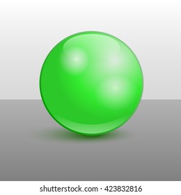 Green Glossy Sphere Vector Illustration Your Stock Vector (Royalty Free ...