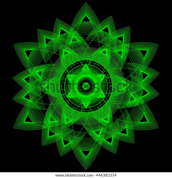 Green Glow Pattern Stock Vector (Royalty Free) 446383354 | Shutterstock