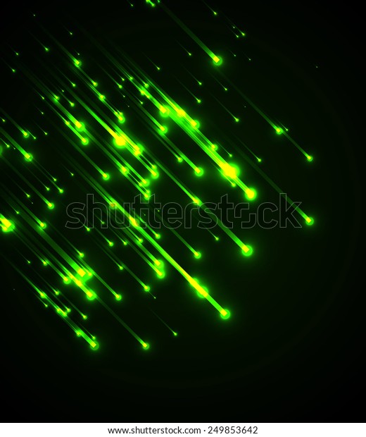 Green Glowing Abstract Background Stock Vector (Royalty Free) 249853642 ...