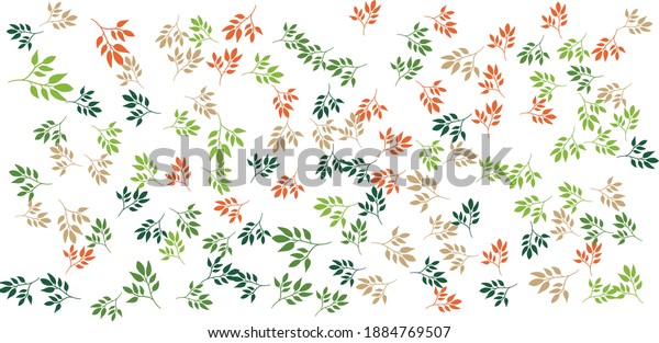 Green Gold Grey Floral Pattern Background Stock Vector (Royalty Free ...