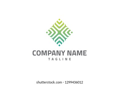 Green Gradient Logo Logotype Concept Vector Stock Vector (Royalty Free ...