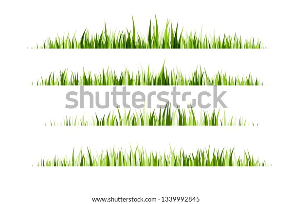 Green Grass Dividers Vector Decoration Elements Stock Vector (Royalty ...
