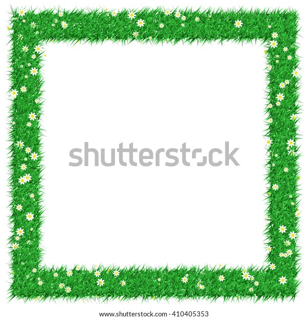 Green Grass Frame Design Fresh Summer Stock Vector (Royalty Free ...