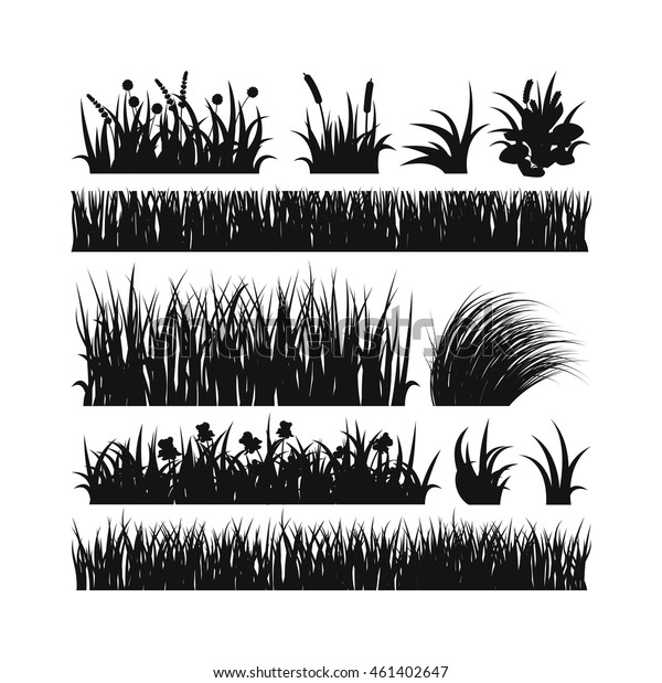 Green Grass Showing Roots Stock Vector (Royalty Free) 461402647
