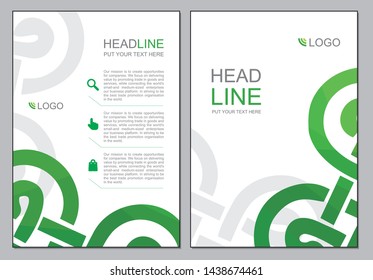 Green Grey Cover Page Design Stock Vector (Royalty Free) 1438674461