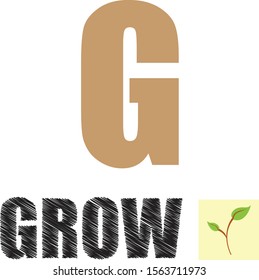 Green Grow Vector Logo Concept Stock Vector (Royalty Free) 1563711973 ...