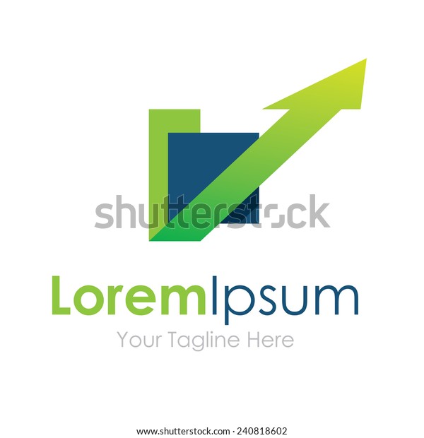 Green Growth Arrow Element Icons Business Stock Vector (Royalty Free ...