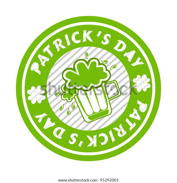 Green Grunge Rubber Stamp Beer Mug Stock Vector (Royalty Free) 95292001 ...