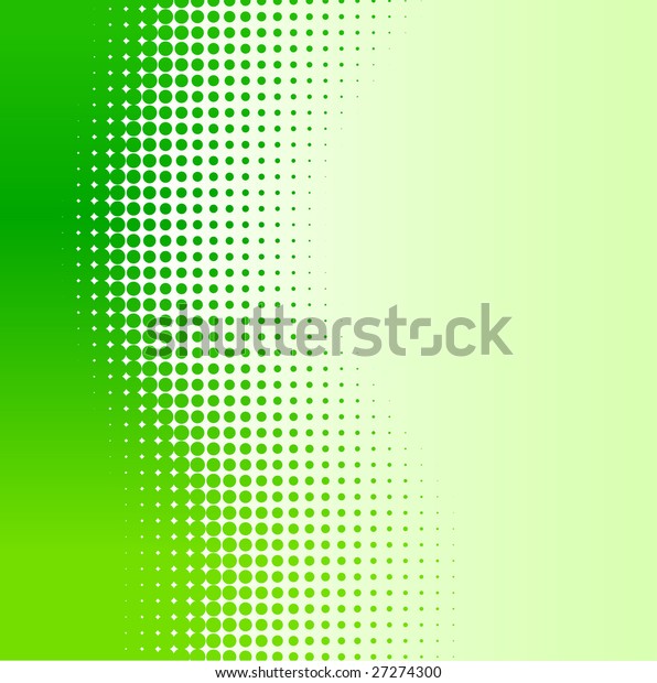 Green Halftone Background Vector Illustration Stock Vector (Royalty ...