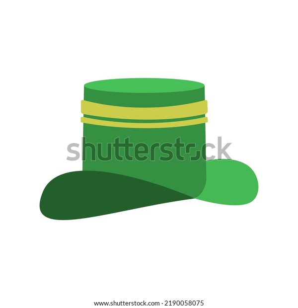 Green Hat Illustration On Isolated Background Stock Vector (Royalty ...