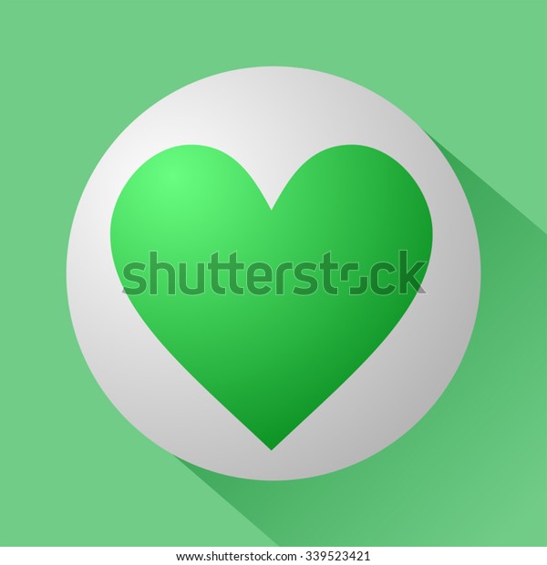 Green Heart Icon Stock Vector (Royalty Free) 339523421 | Shutterstock