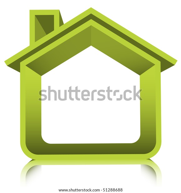 Green House Stock Vector (Royalty Free) 51288688