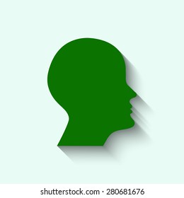 Green Human Profile Picture Stock Vector (Royalty Free) 280681676 ...
