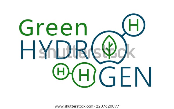 Green Hydrogen Energy Production Future Ecological Stock Vector ...